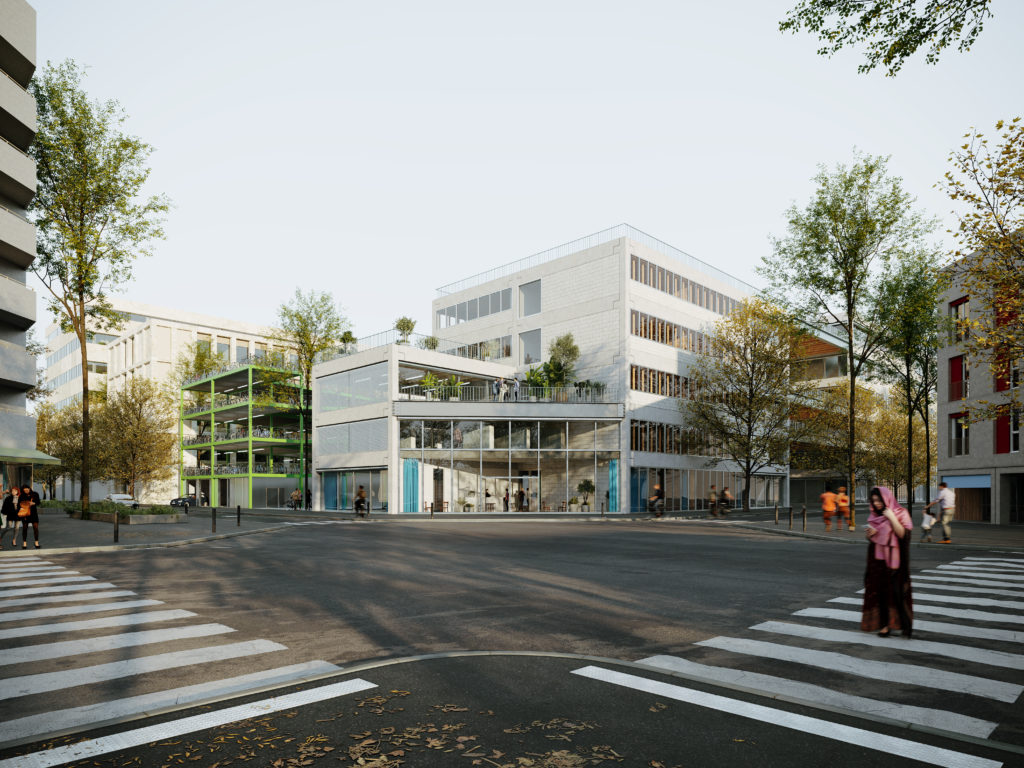 2204-QHU-PERSPECTIVE ANGLE BOULEVARD - Mabire Reich Architectes